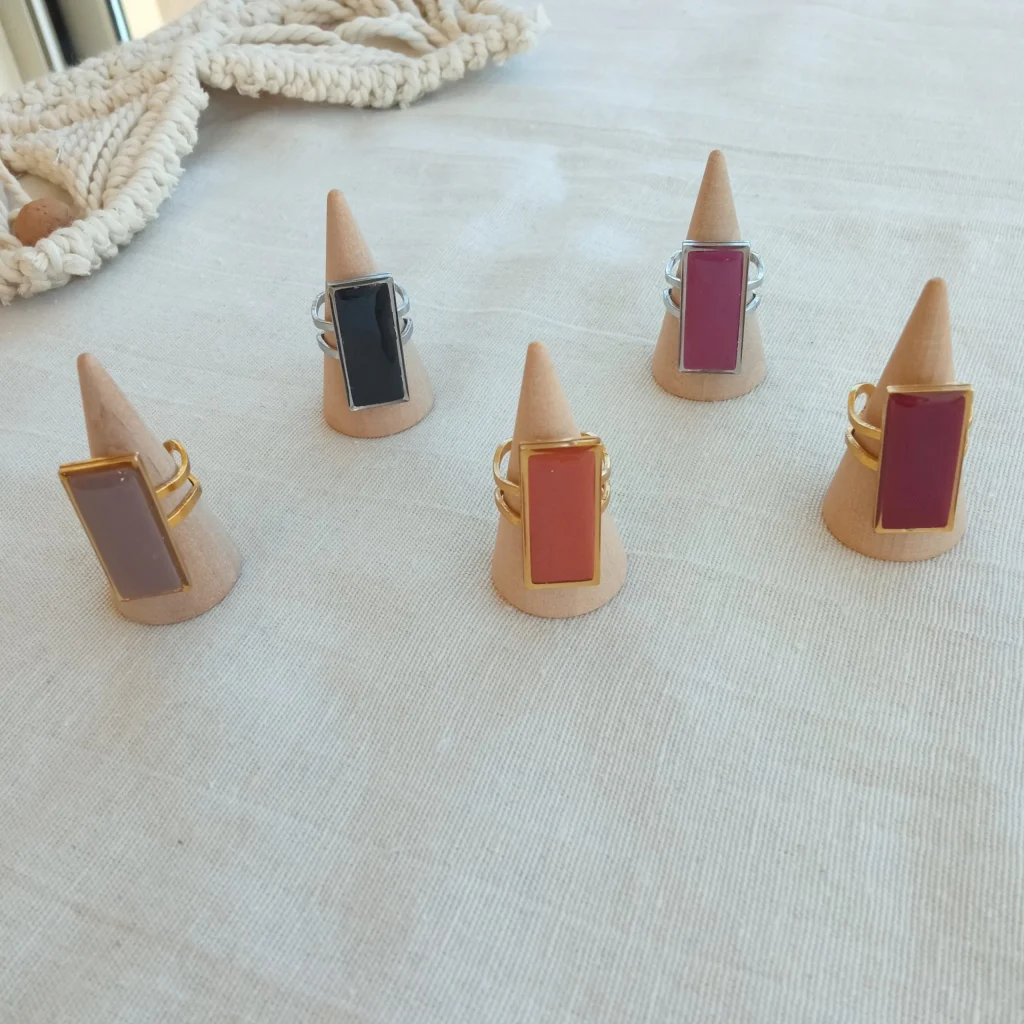 Rectangular rings - Handmade In Cyprus