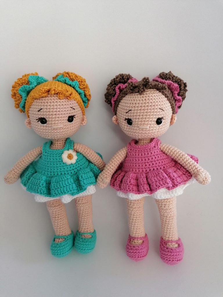 Handmade crocheted doll Little Ballerina - Handmade In Cyprus