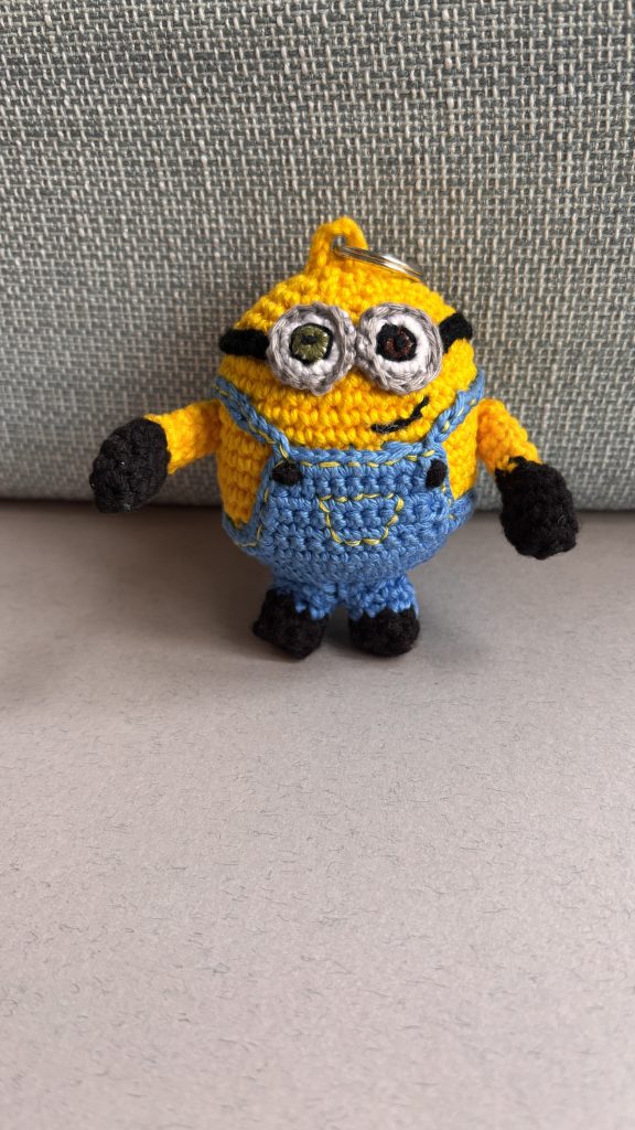 Charming Minion-Inspired Crochet Keyring – Perfect Handmade Gift ...